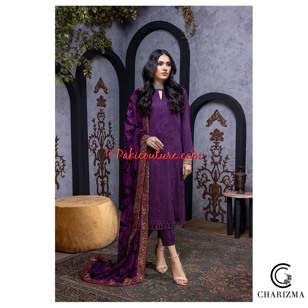 Charizma Embroidered Leather Winter Collection 2022 Shop Online | Buy ...